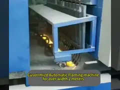 Automatic Slabs Flaming machine for Large Slabs Granite Over 2 meters