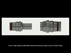 Connecteur de fluide à accouplement aveugle TFD en acier inoxydable, alliage d‘aluminium ou laiton de haute qualité et abordable