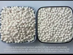 Sphere Activated Alumina Adsorbent With Oxidation Resistance And High Al2O3 Content