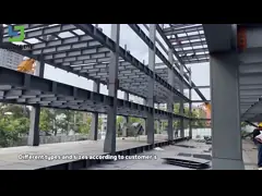 Cina Struttura in acciaio prefabbricata industriale resistente Villa laboratorio magazzino con progettazione pre-ingegnerizzata e finestre in alluminio in vendita