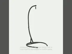 Mail Packing Hammock Swing Chair for Home Furniture in Black Colour General