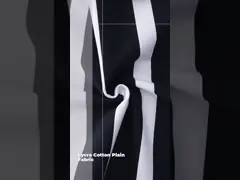 China 175gsm Striped Knit Cotton Fabric 95% Cotton 5% Spandex for T-Shirt Manufacturing for sale