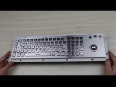 China IP65 / IK07 Mini Stainless Steel KeyPad waterproof dustproof anti-vandalism 16 Keys Metal Industrial Numeric Keypad USB 232 485 Rear Panel Mounted -40℃ for sale
