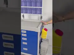 China Anesthesia Supply Cart with Cold Steel Columns & ABS Drawers - 700×525×925mm, 5-Layer Storage with Locking Mechanisms for sale