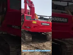 Original Korea Used Doosan Dx225 Excavator 22 Ton Fuel Efficiency