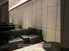 China Lamitak Airlines First Class Lounge Micro Perforated Acoustic Panel Wall Absorber for sale
