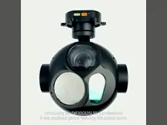 30x optical zoom + 640x 512 thermal imaging +5KM ranging three-light pod