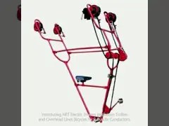 Inspection Trolleys And Overhead Lines Bicycles For Two Bundle Conductors