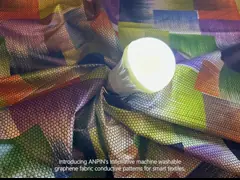 Modelli conduttivi in tessuto di grafene lavabile in macchina per tessuti intelligenti 150 cm