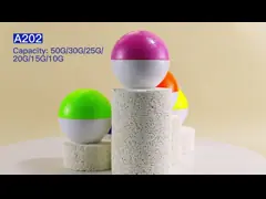 China Wholesale 50ml Body Butter Scrub Jar Container Empty Ball Shaped Ice Flower Face Cream Jar 50g Skin Whitening Jar Cosmetics Pot for sale