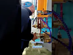 Welding 0.6mm stainless steel water pump with medium frequency seam welder