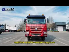 Red Color 336hp Sinotruk Howo Dump Truck With 10 Wheels And 18m3 Capacity