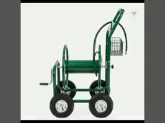 Steel Frame Hose Reel Box in Green for Convenient Storage and Protection