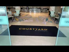 China Custom Logo Entrance Scraper Wiper Mat Large Size Hotel Lobby for sale