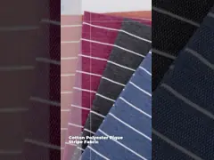 Cotton And Linen Single Jersey Striped Material Fabric For T Shirt