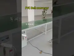 PVC Green Belt Smt Conveyor Systems Anti Static Wear Resistant assembly line