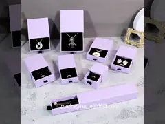 China Logo Customized Drawer Rigid Gift Box High-End Jewelry Box Drawer Box Necklace Ring Pendant for sale