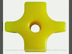 Chemistry Resistance Polyurethane Buffer For Hydraulic Hammers 95 A Hardness