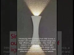 China Small Waist Bedroom Wall Lamp Waterproof Creative Wall Lamp Black / White / Gold for sale