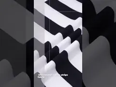 China Comfortable Black Stripe Fabric Mercerized Cotton Skin Friendly Texture for sale