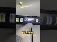 Universal Metal White Yellow Dual Color Motorcycle LED Headlight Car Work Light