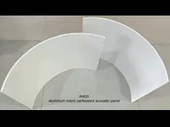 Curved Aluminium Acoustic Panels Micro Composite Acoustical Ceiling Panels Tile 2x6