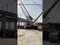 China Used Xcmg Crawler Crane 300 Ton For Loading Unloading Precast Concrete Parts And Steel for sale