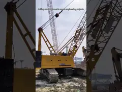 China Municipal Construction Crawler Crane 55 Ton Telescopic Or Lattice Boom Crawler Crane for sale
