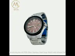 ML1112B Silver Stainless Steel Strap Watch with Mineral Dial