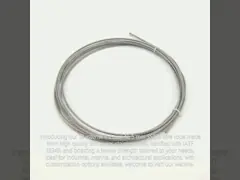 China 5mm- 10mm Ss 304 Wire Rope Plastic Coated Stainless Steel Wire Rope 1*37 Invisible Grille Material for sale