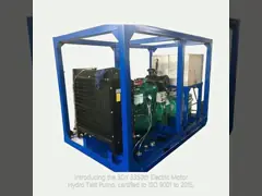 Cina Idro pompa protetta contro le esplosioni della prova del motore elettrico per la prova di pressione delle valvole BOP in vendita