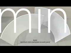 Curved Aluminium Acoustic Panels Micro Composite Acoustical Ceiling Panels Tile 2x6