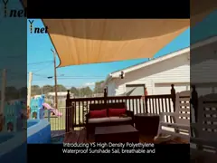 Polietilene ad alta densità impermeabile duraturo ombrello solare vela traspirante adatto per il campeggio in giardino sul balcone