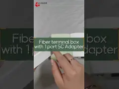 Cina 1 scatola di terminazione di presa ottica a base di fibra ABS per l'installazione della parete con adattatore SC in vendita