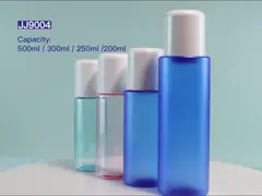 China Matte Clear Plastic Bottles 500ml 300ml 200ml PET Plastic Cosmetic Bottles for sale