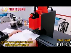 China Electric Single/Double Hohner Head Flat Binding Saddle Stitching Wire Booklet Maker Machine for sale
