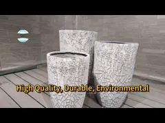 中国 屋外庭園の花植えのための大きな長方形ガラス繊維の植樹箱 販売のため