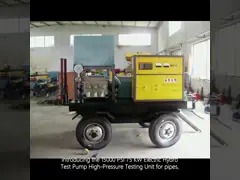 15000psi 75kw Electric Hydro Test Pump High Pressure Testing Unit For Pipes
