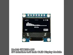 China SPI Interface 0.96 Inch OLED Display Module 128*64 Pixels SSD1306 Driver for sale