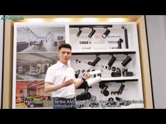 CRI90 Zoomable LED Track Light Aluminum Black Ceiling Spotlight For Museum Gallery