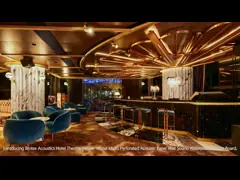 Hotel Theater Veneer Wood Micro Perforated Acoustic Panel Wall Sound Absorption Interior Board