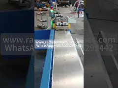 Aluminum round pipe straightening and cutting machine