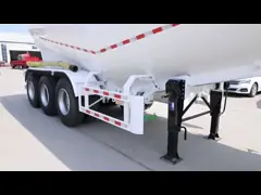 China 40/50 Cbm Bottom Discharge / Unloading Bulk Fly Ash Semi Trailer With Steel Material for sale