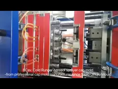 8cavity 52mm spray cap mould in cold runner
