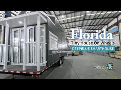 China Modern Design Prefab House Modular Container Luxury Tiny House On Wheels for sale