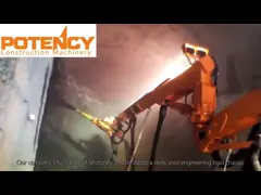 Potenza KC30 Serie Shotcrete Robot Video di lavoro
