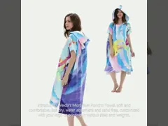 Microfiber Poncho Towel Customized Quick Dry Changing Towel