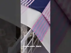 Breathable And Soft Hygroscopic Cotton ​Striped Material Fabric For Casual Wear