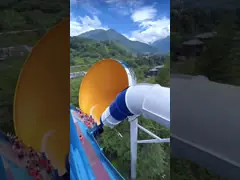 Commercial water park fiberglass slide, Aqua park amusement rides fiberglass slide set