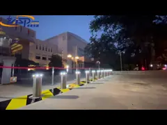 304/316 Stainless Steel Two-sections LED Lights Carbon Telescopic Bollards for Safety